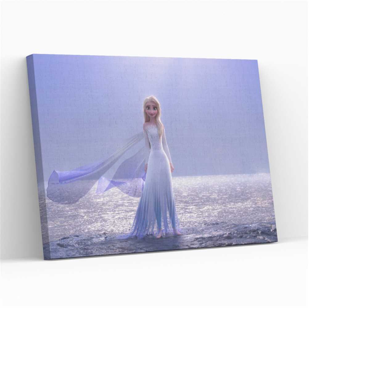 Elsa Frozen Alone Animation Movie Poster Home Decor Kidsroom | Inspire ...