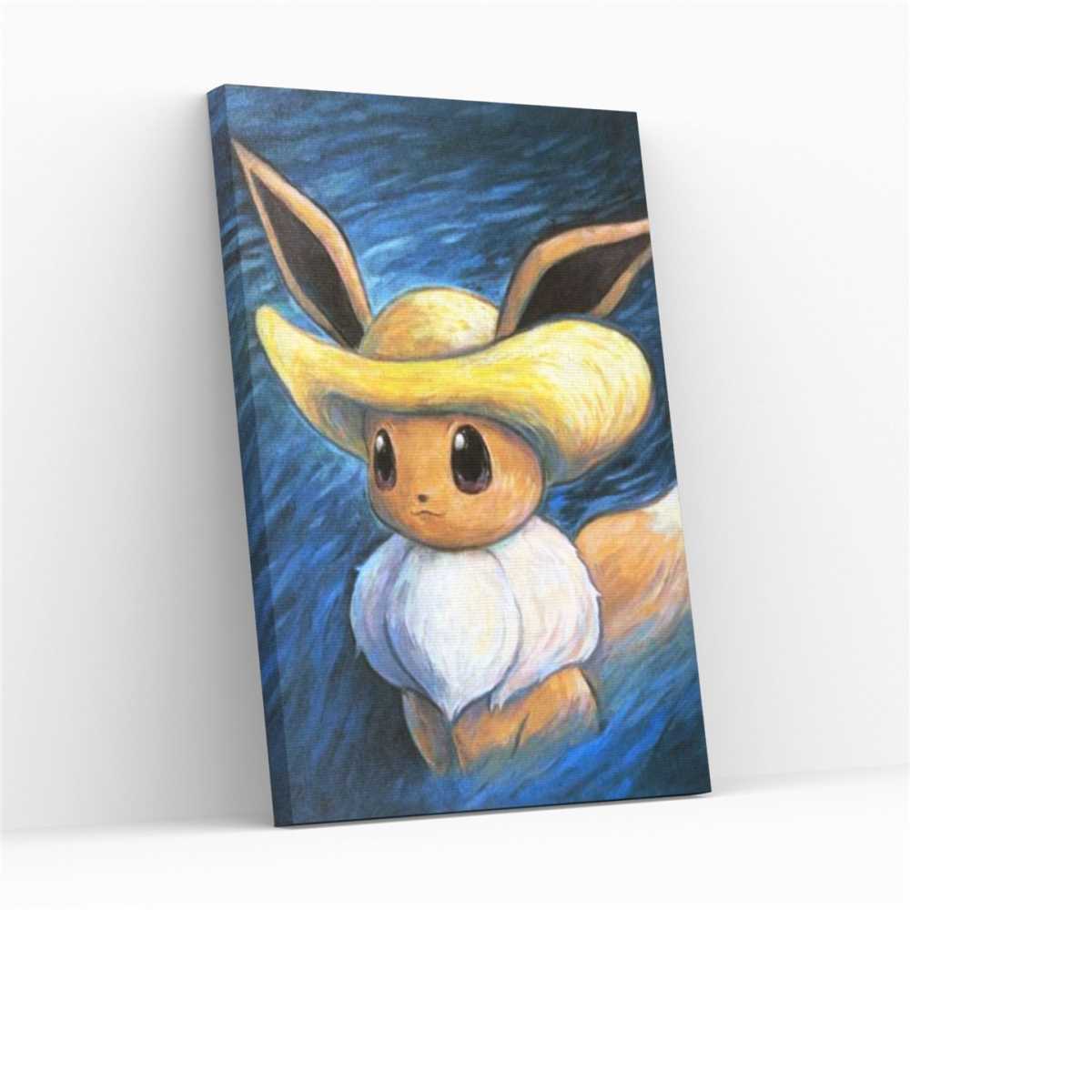 Van Gogh Inspired Eevee Famous Artwork Reproduction Canvas W | Inspire ...