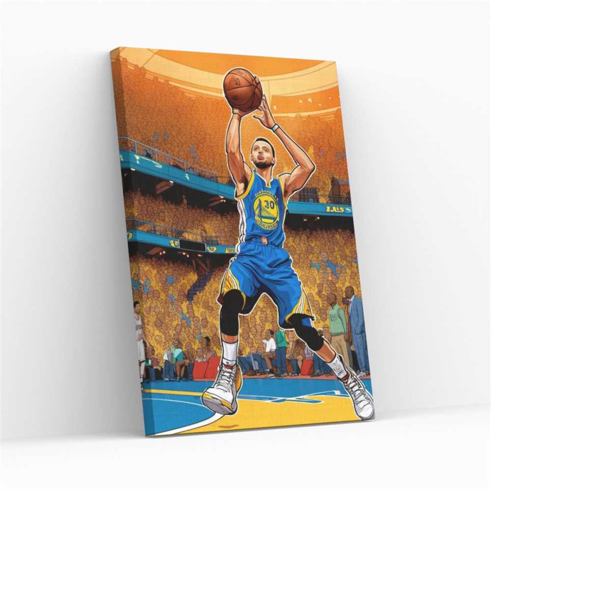 Stephen Curry Cartoon Drawing Canvas Wall Art Aesthetic Home | Inspire ...