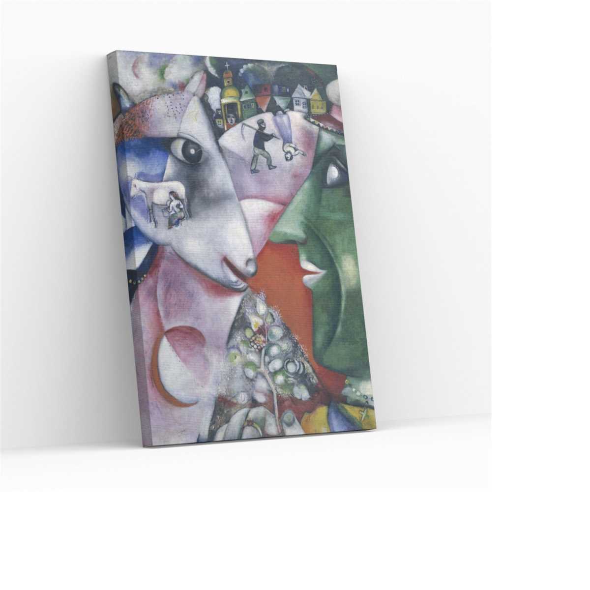 Marc Chagall I and The Village Artwork Reproduction Home Dec | Inspire ...