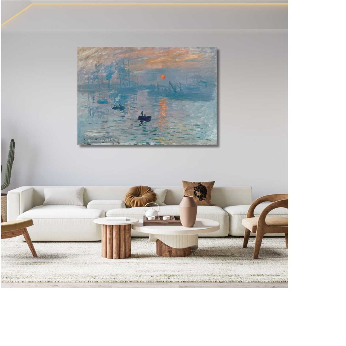 Impression Sunrise by Claude Monet Canvas Wall Art Claude Mo | Inspire ...