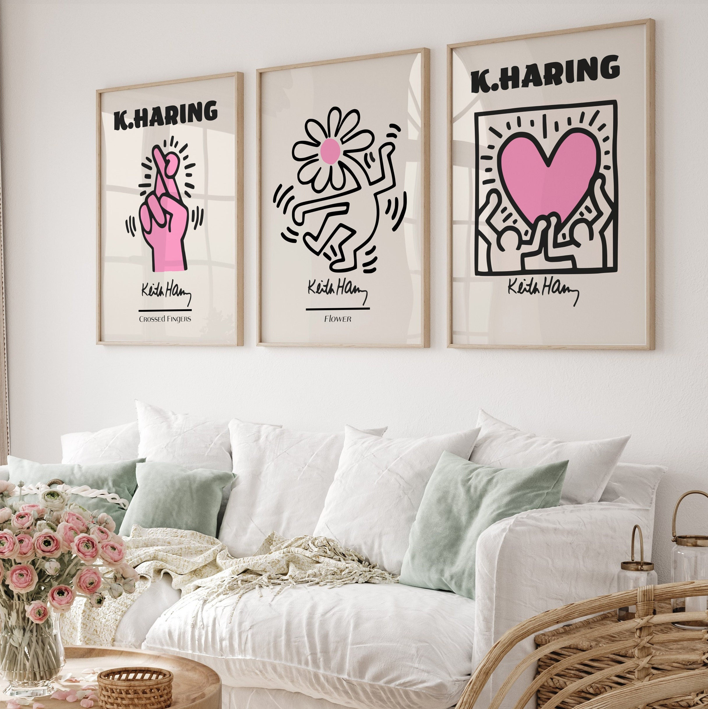 Keith Haring Set of 3, Exhibition Poster, Keith Haring Poste | Inspire ...