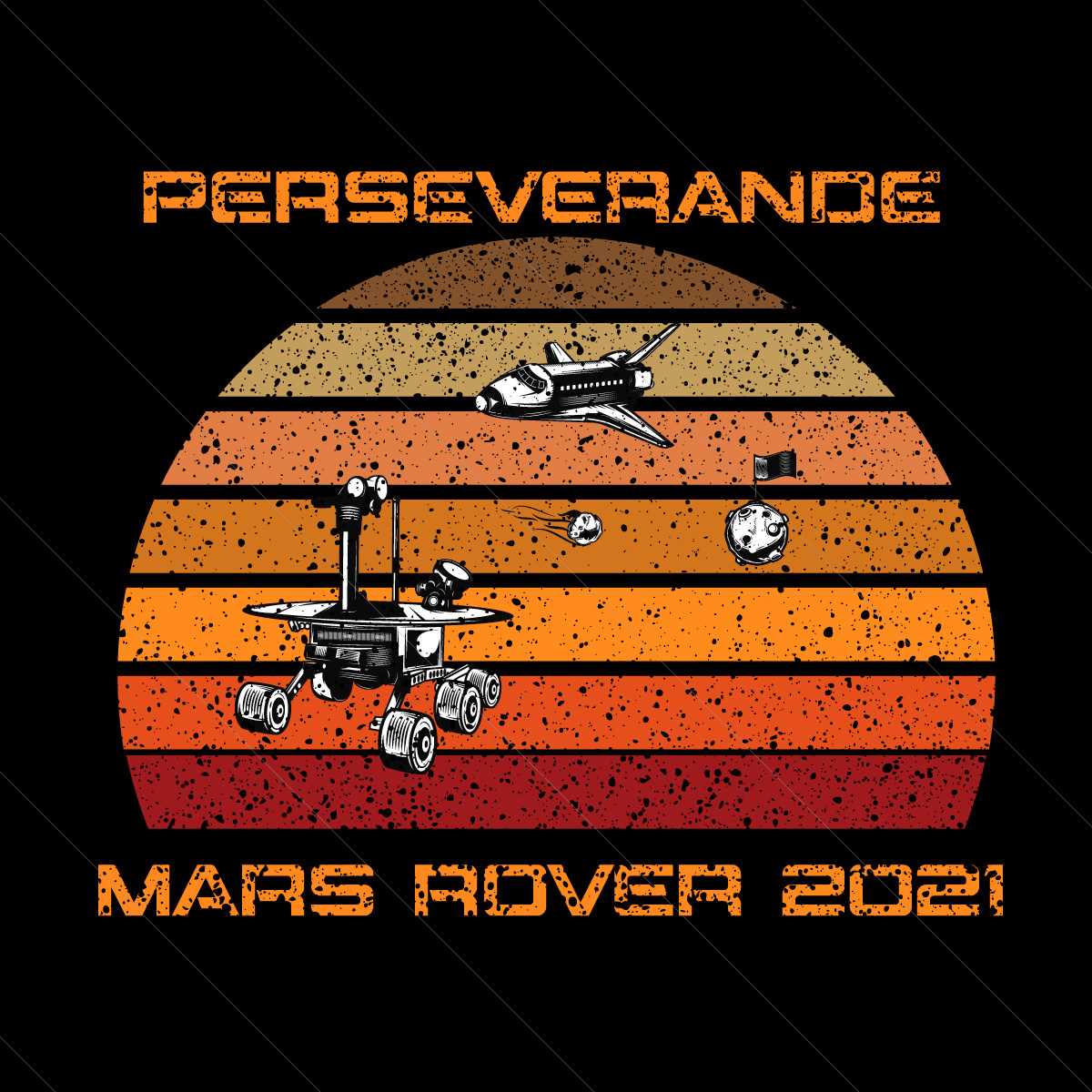 Perseverance Mars Rover 2021 Ingenuity Retro Vintage Svg, Tr | Inspire ...