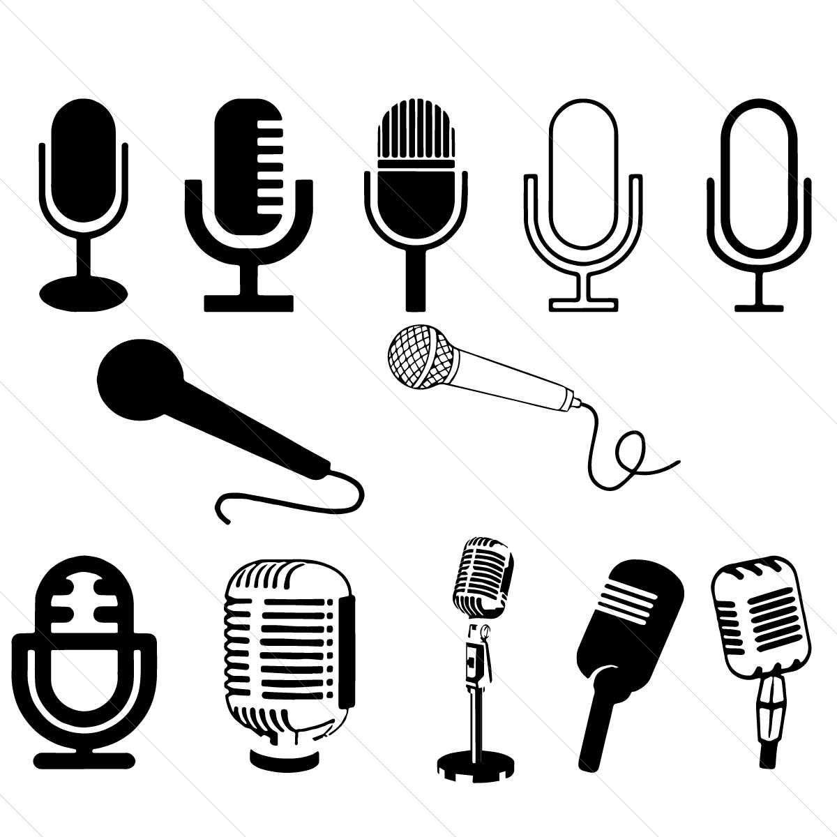 Microphone Svg Bundle, Trending Svg, Microphone Svg, Microph | Inspire ...