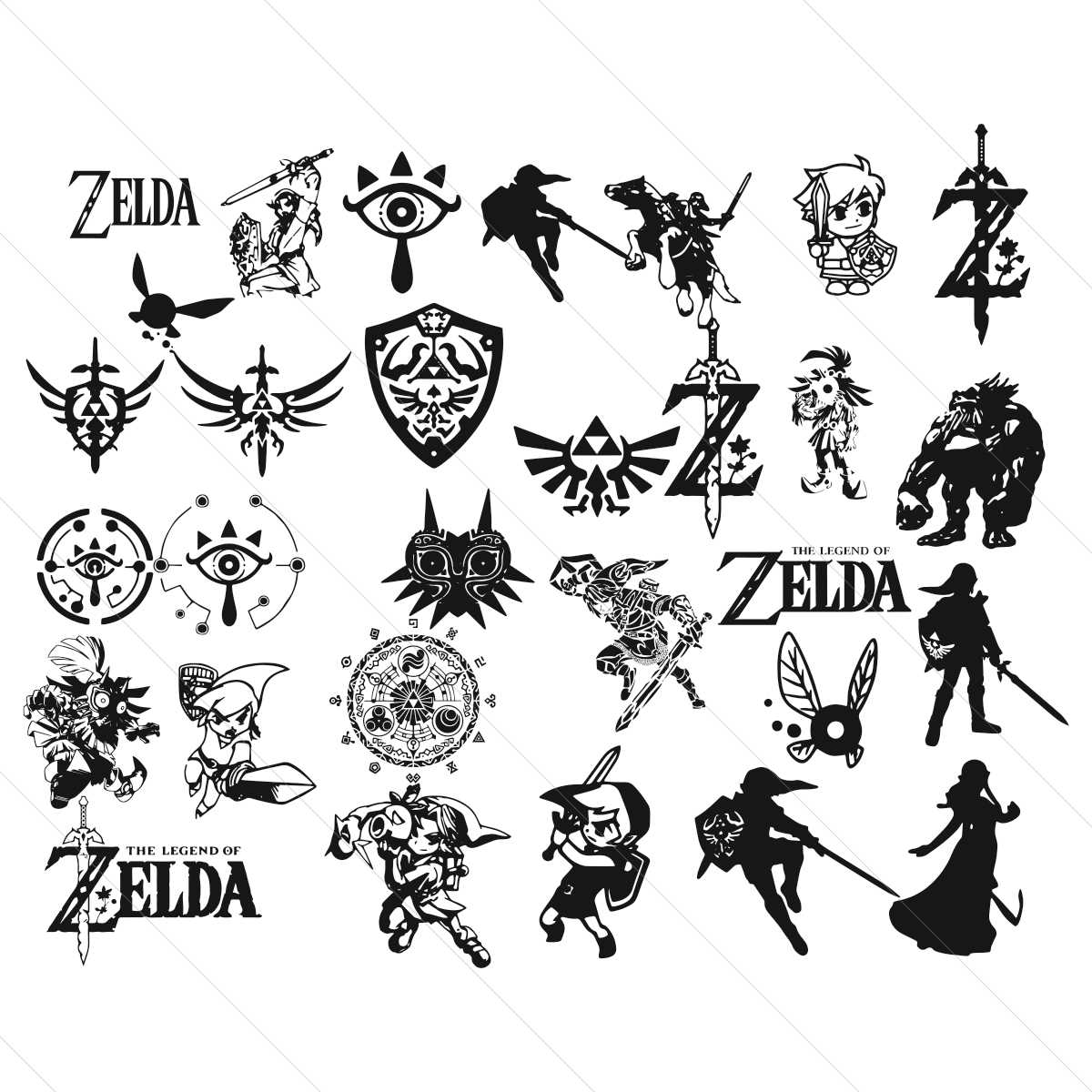 Legend Of Zelda Svg Bundle, Trending Svg, Legend Of Zelda Sv | Inspire ...
