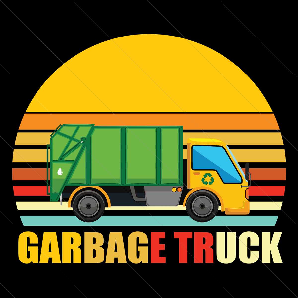 Garbage Truck Svg | Inspire Uplift