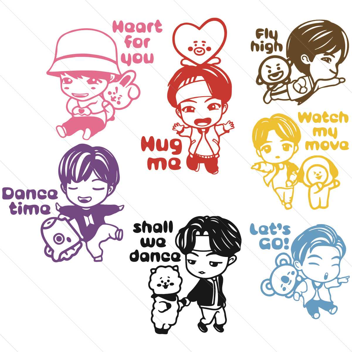 BTS SVG, Trending Svg, Bangtan Sonyeondan Svg, BTS Mini Svg, | Inspire ...