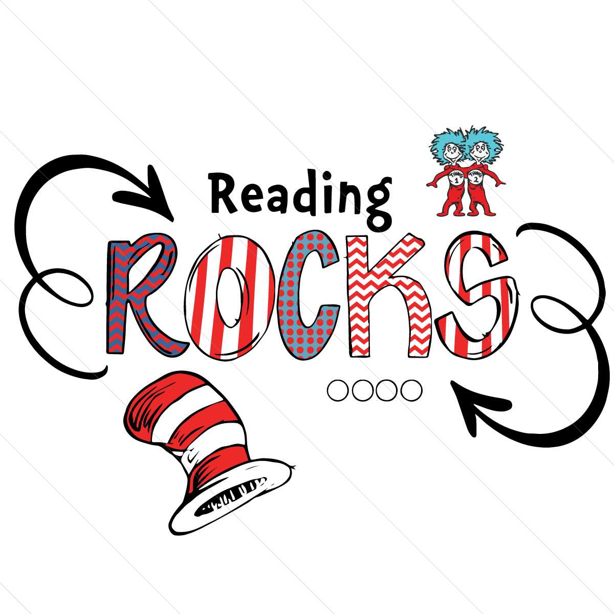 Reading Rocks Svg, Dr Seuss Svg, Reading Svg, Read Books Svg - Inspire ...