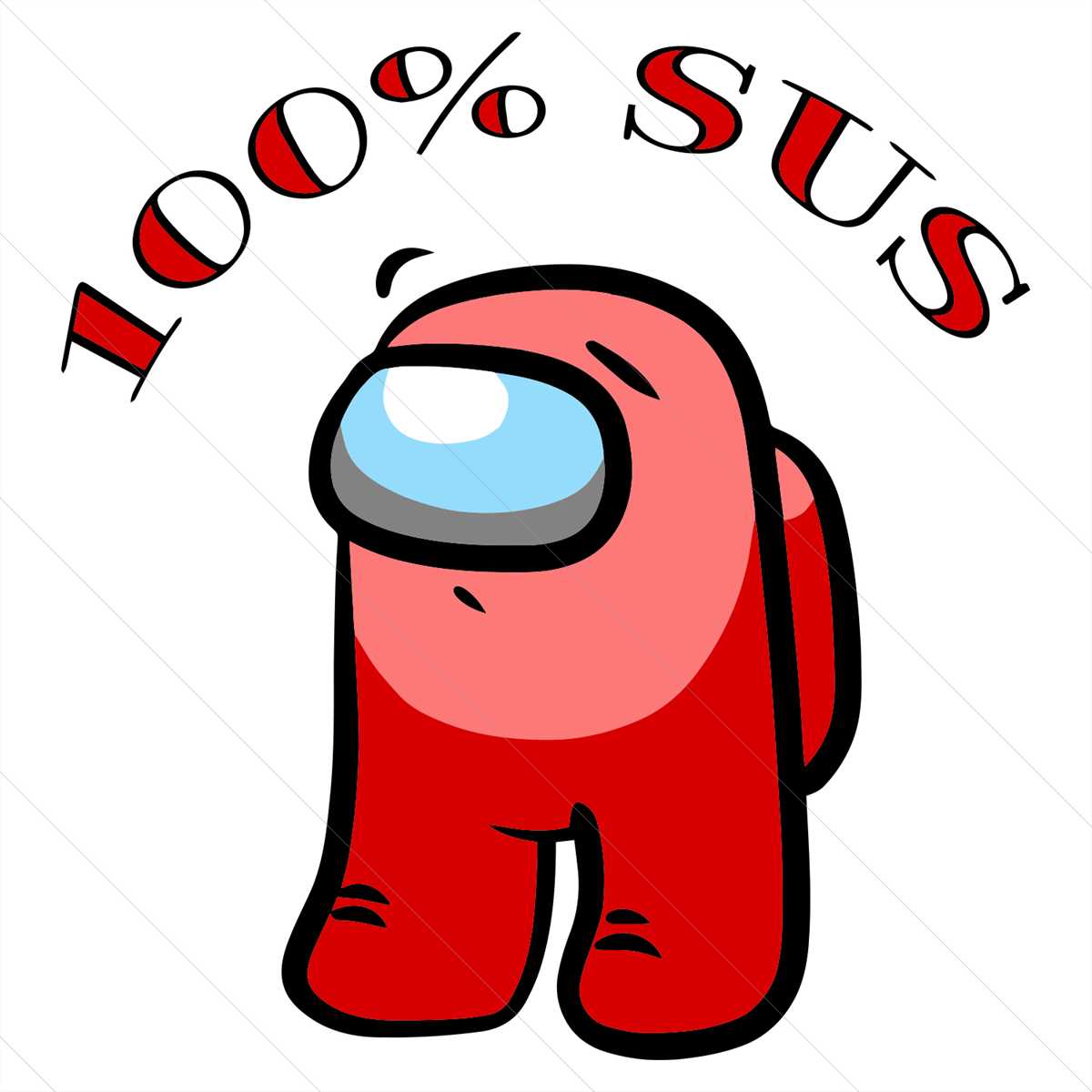 100 Percent Sus Svg, Trending Svg, Among Us Svg, Among Us Ga | Inspire ...