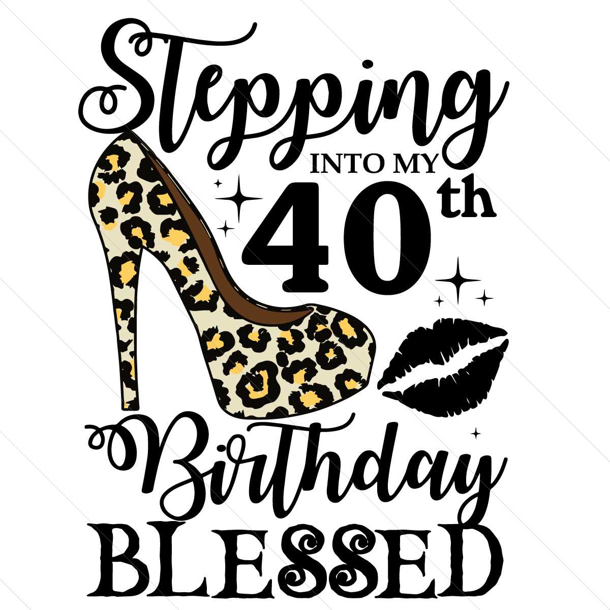 Stepping Into My 40th Birthday Blessed Svg, Birthday Svg, 40 | Inspire ...