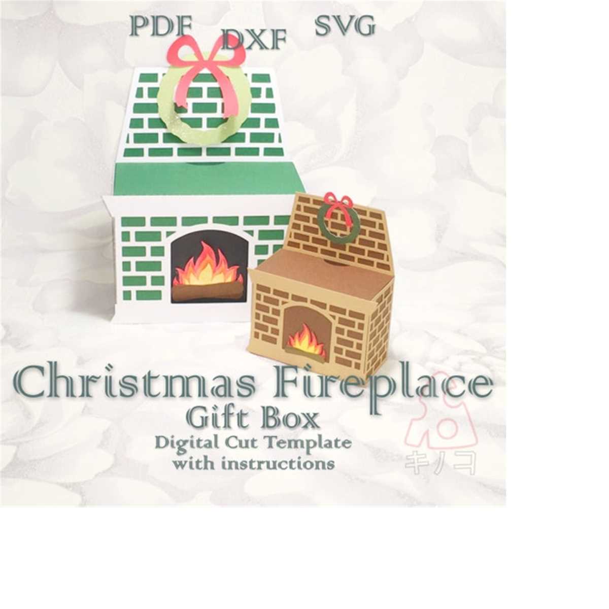 Christmas Fireplace Box, Advent, New Year, 3D, Festive Candy | Inspire ...