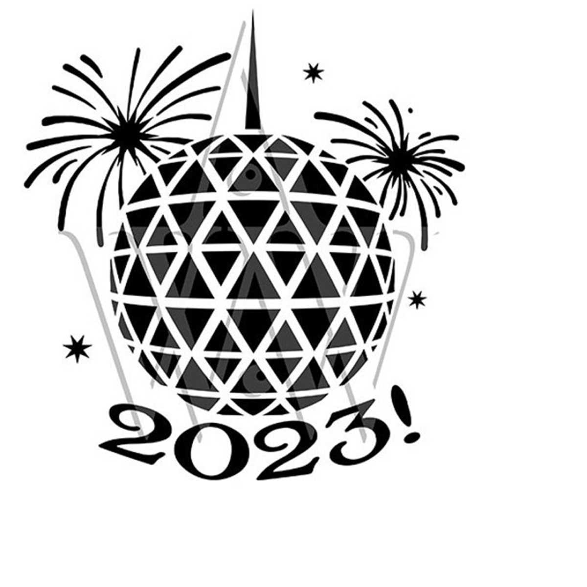 2023 New Years Eve Ball Svg Fireworks Dxf 2023 New Years Cut - Inspire ...