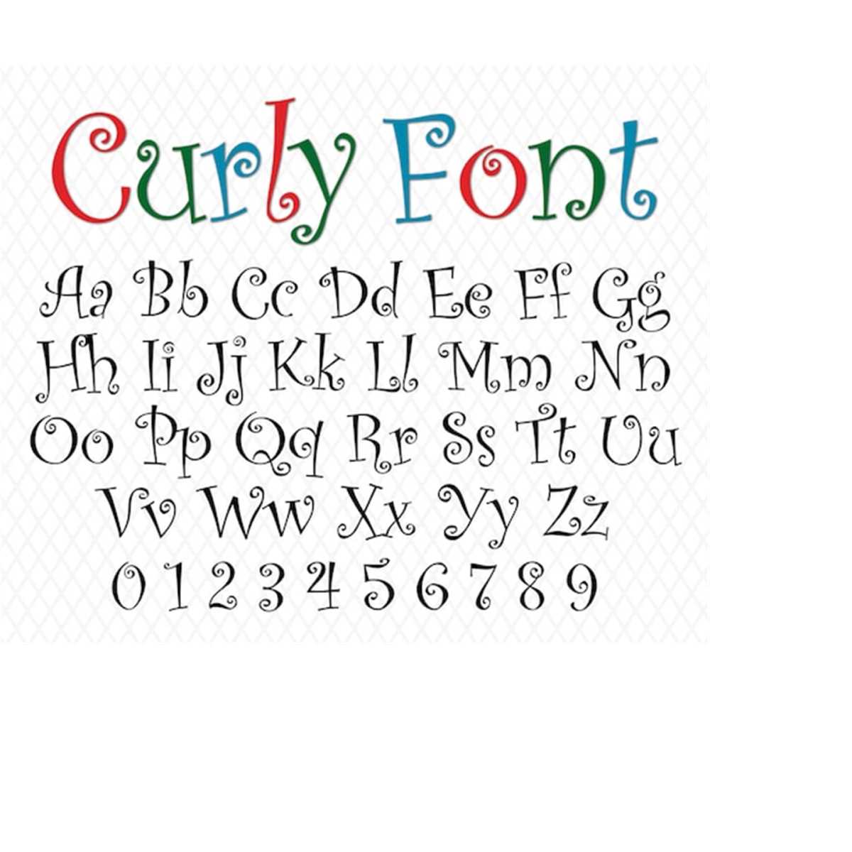 Curly Font Christmas Font Elf Font Christmas Elf Font Santa | Inspire ...