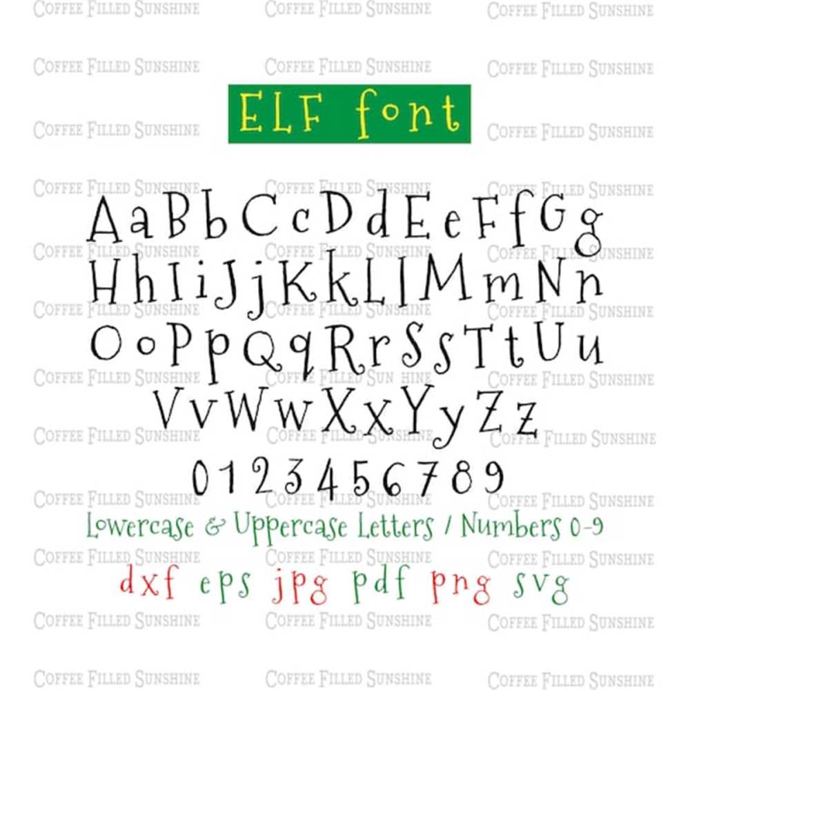 ELF FONT - svg Font, VECTOR Font, Cut/Print File, Instant Do | Inspire ...