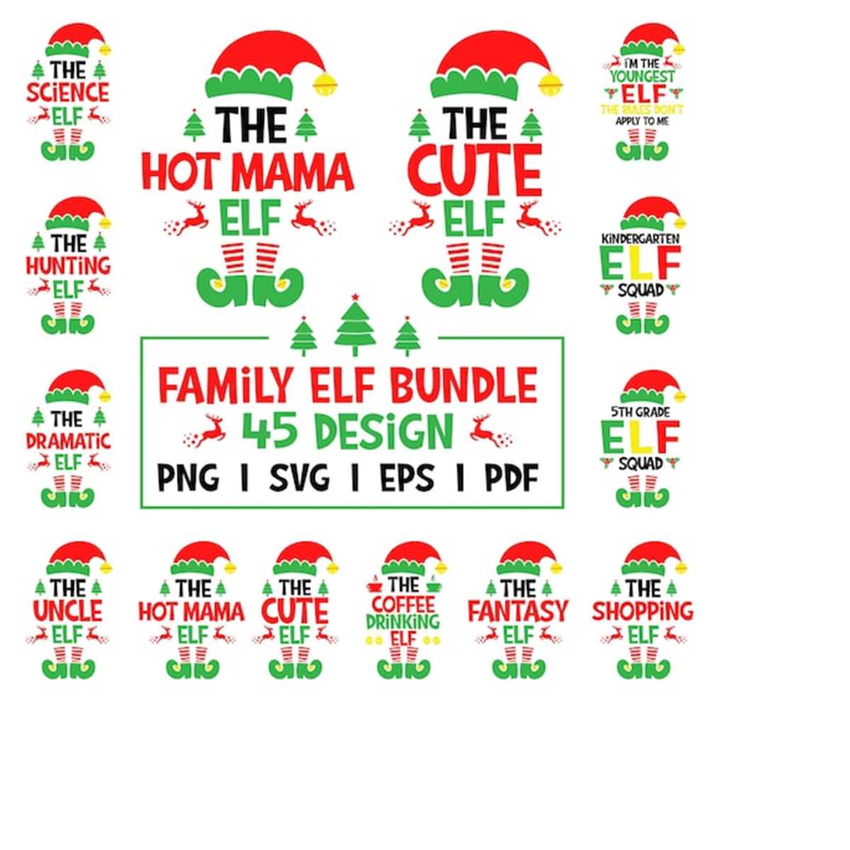 Elf Family Svg Png Bundle, Elf SVG, Elf Shirt SVG, Family Ch - Inspire ...