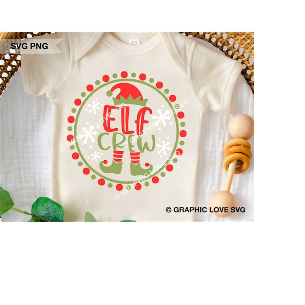 Christmas Elf Crew Svg Png Toddler Boys Girls Kids, Family C | Inspire ...