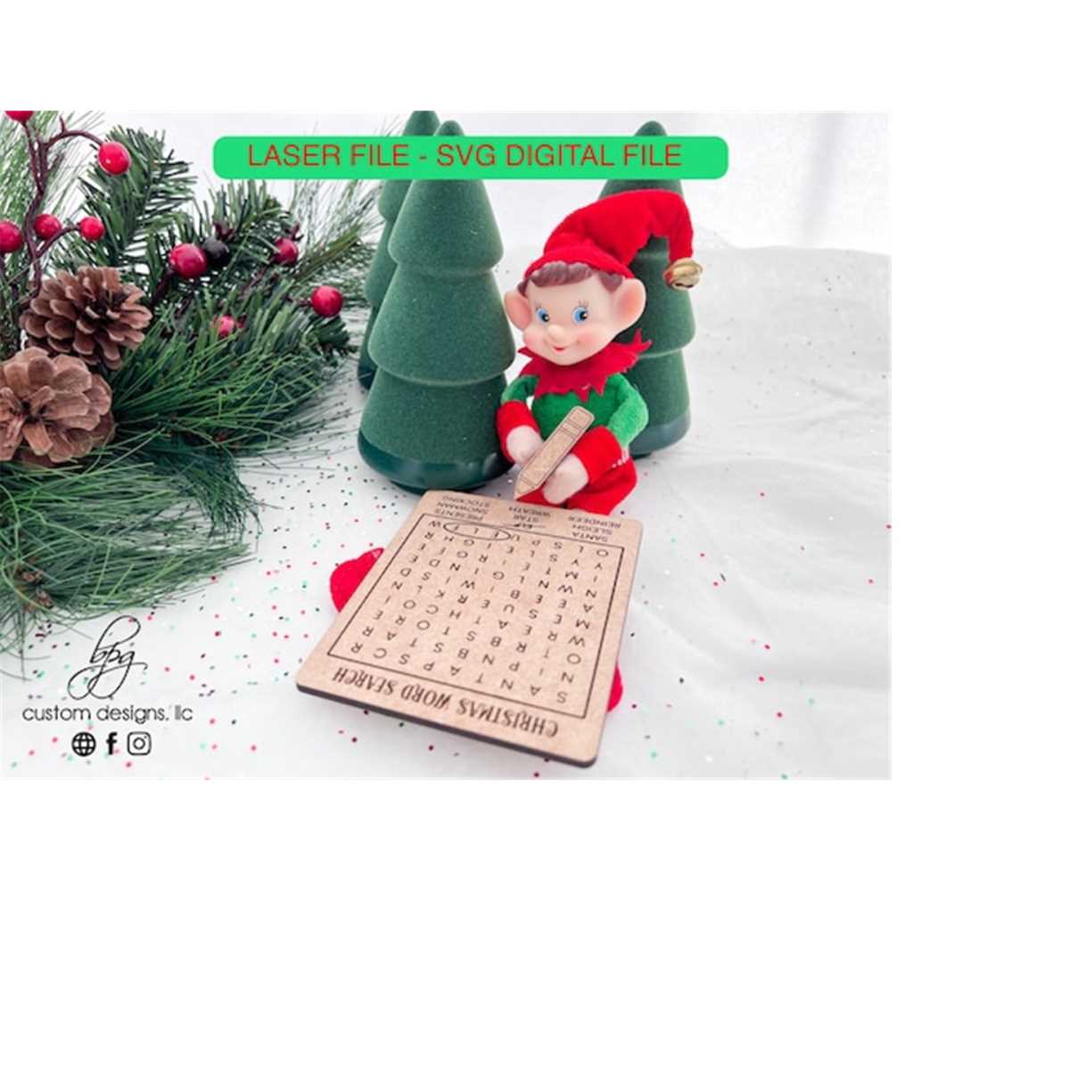 Instant DIGITAL Download* Elf Prop Elf Word Search Christma | Inspire ...