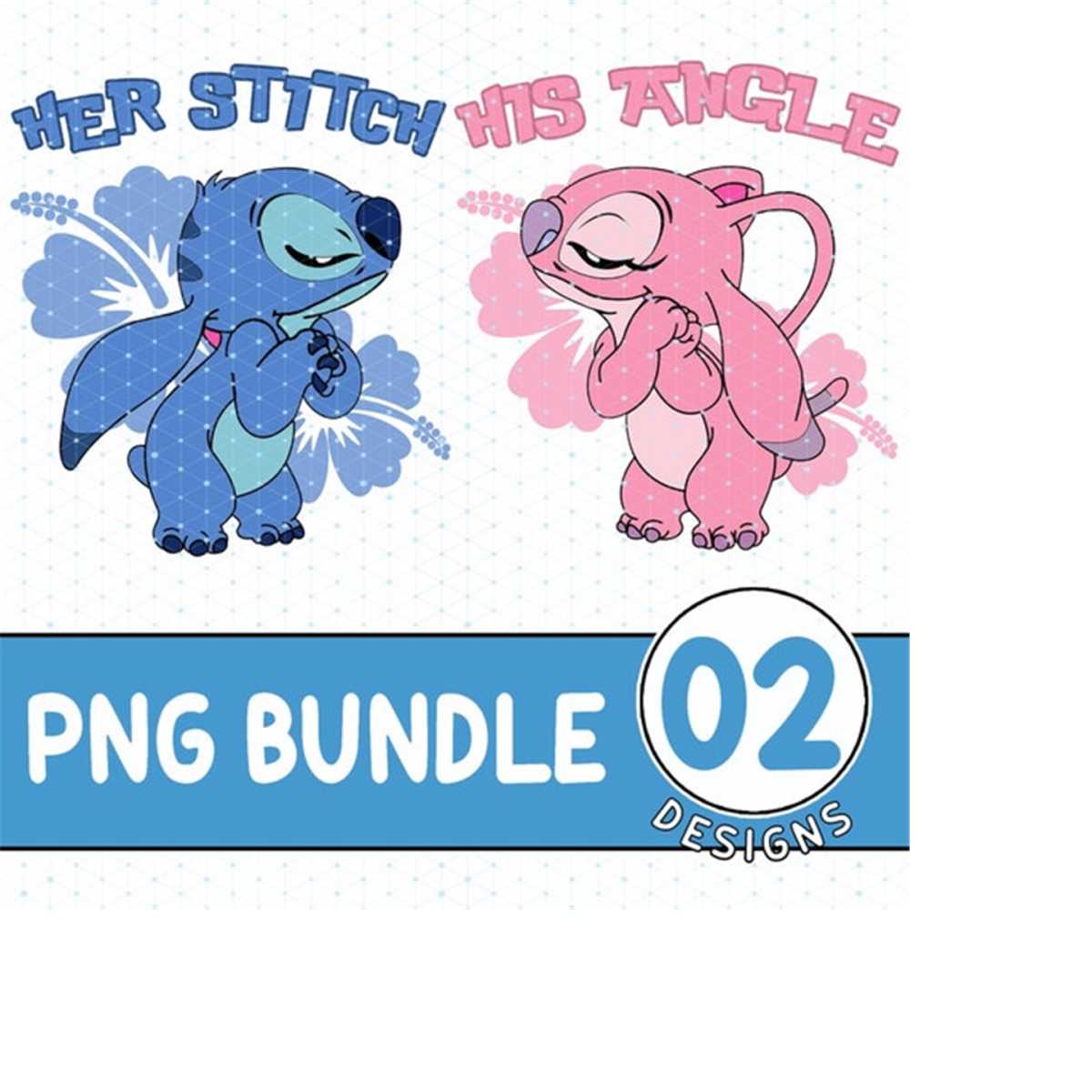 Stitch Couple Png, Disneyland Stitch And Angel Tees, Stitch - Inspire ...