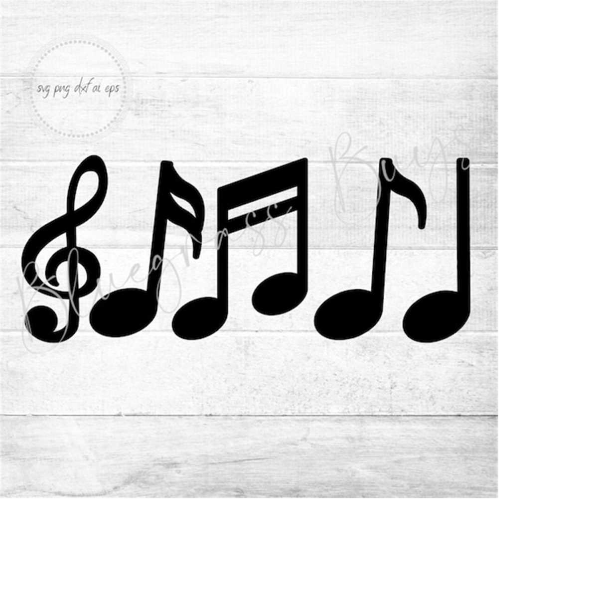 Music Notes SVG - Musical Notes Clipart - Digital Download - | Inspire ...