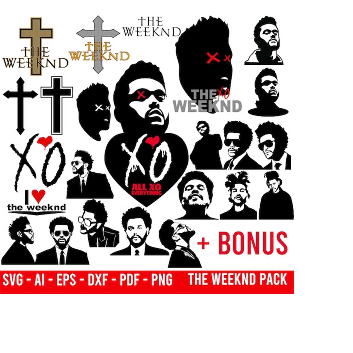The Weeknd Svg Bundle, Starboy Svg, The Weeknd XO Svg, The W | Inspire ...