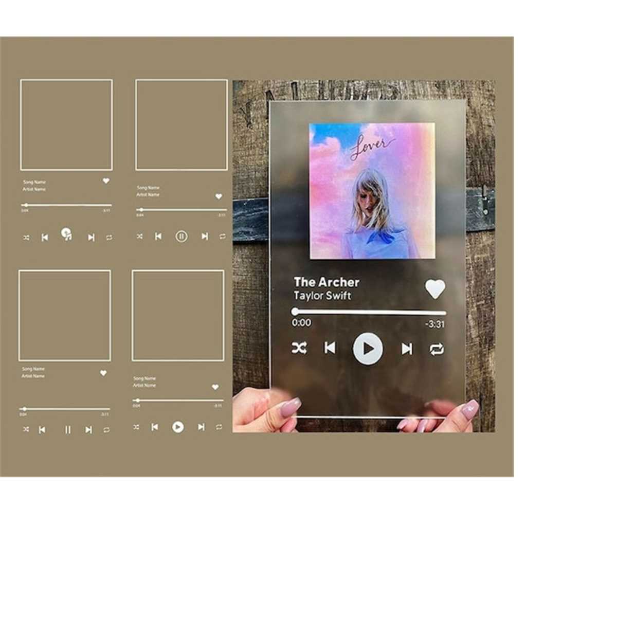 Music Player Svg, Acrylic Song Art, Glass Music Player Svg, - Inspire ...