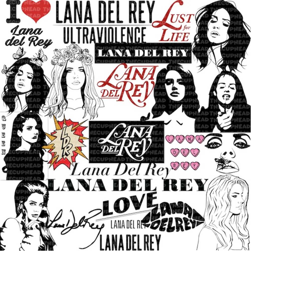 20 Lana Del Rey SVG Bundle, Lana Del Rey Vector, Svg-Png-Pdf - Inspire ...