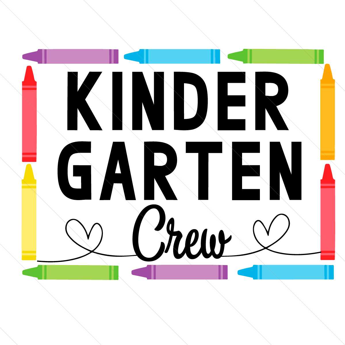 Kindergarten Crew Svg | Inspire Uplift