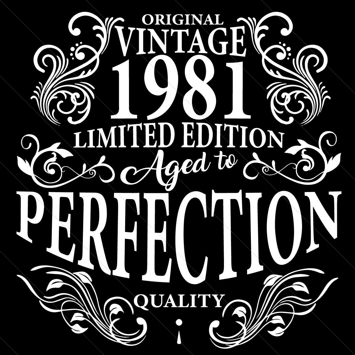 40th Birthday Vintage 1981 Limited Edition Svg | Inspire Uplift