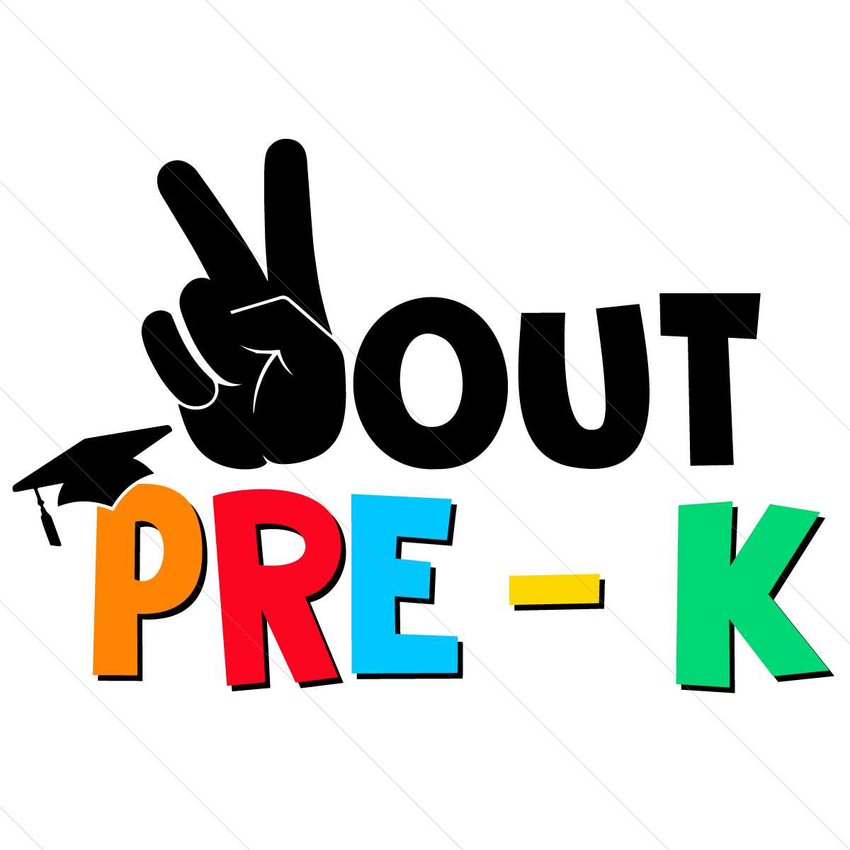Peace Out Pre K Svg | Inspire Uplift