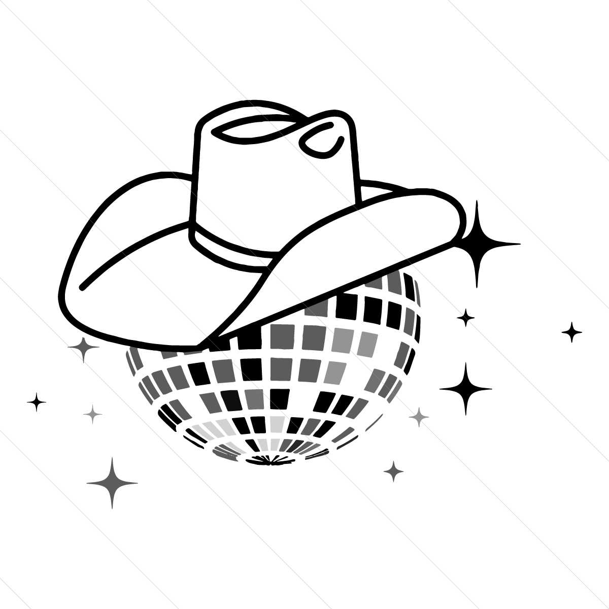 Disco Cowgirl Svg | Inspire Uplift