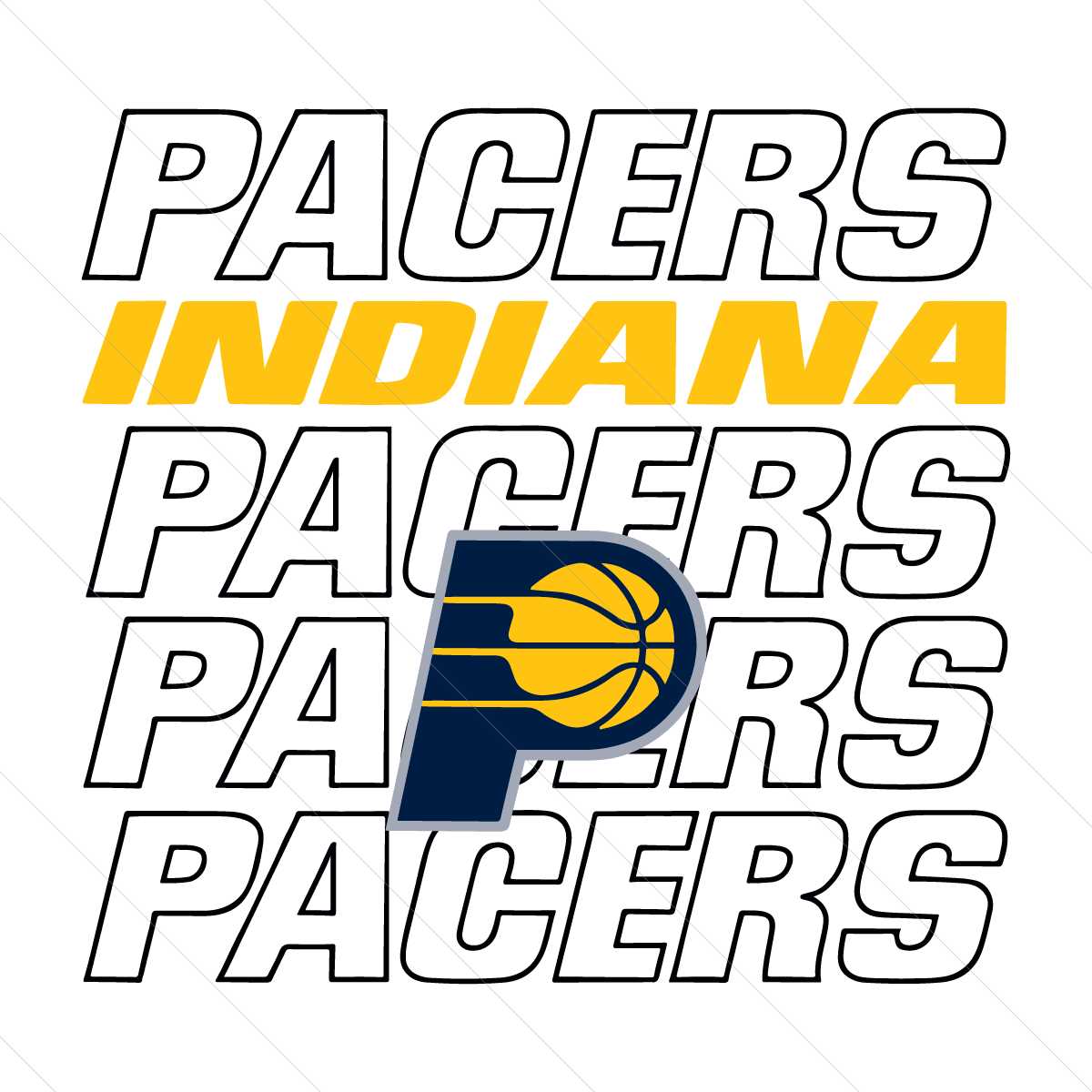 NBA Indiana Pacers Team Logo SVG | Inspire Uplift
