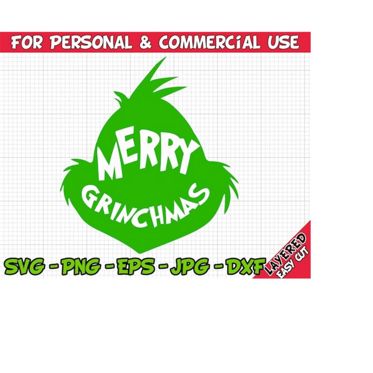 Merry GrinchMas Svg, Cricut Digital Vector Cut File, Silhoue - Inspire ...