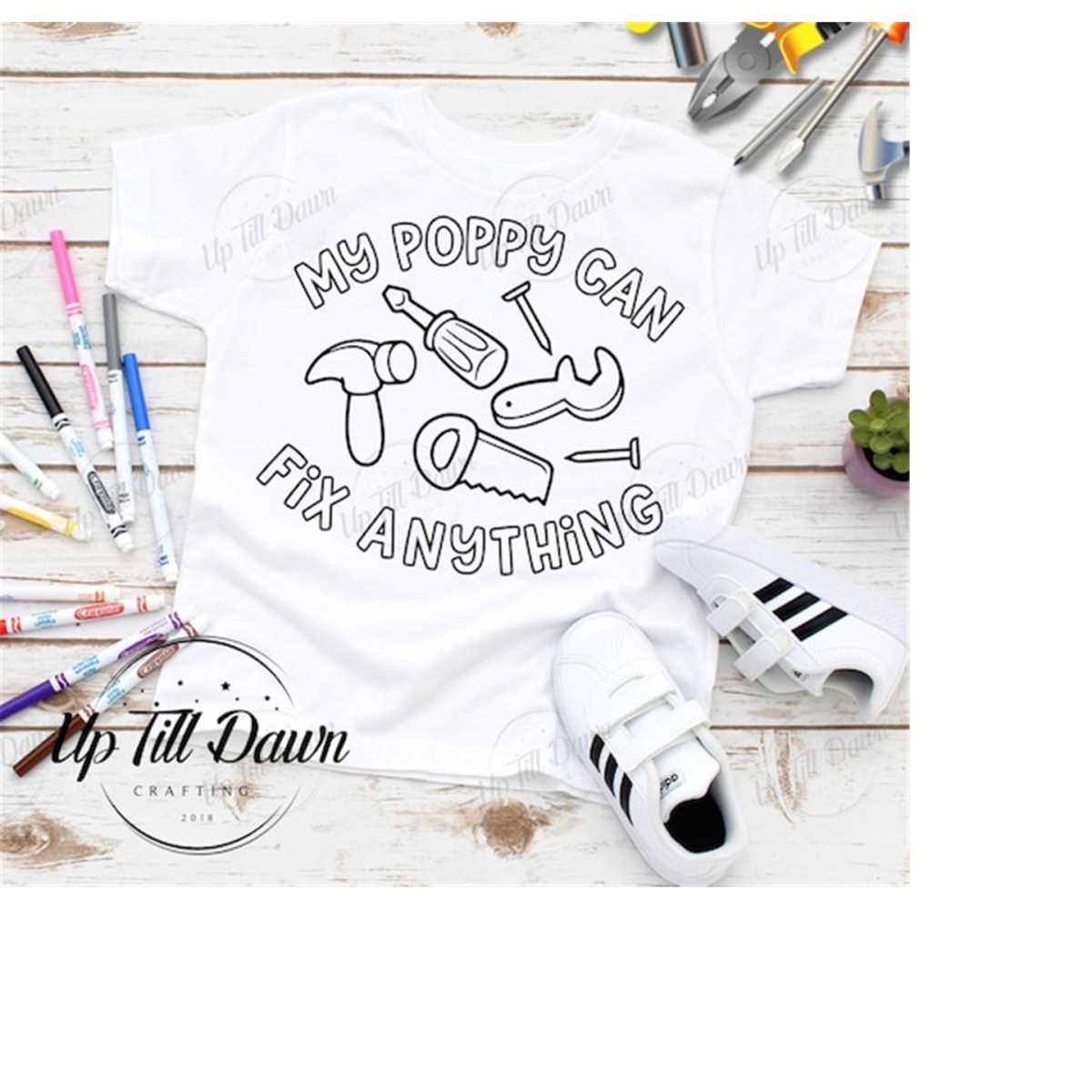 Father&39s Day Coloring SVG, Mr. Fix it SVG, Coloring Shirt - Inspire Uplift