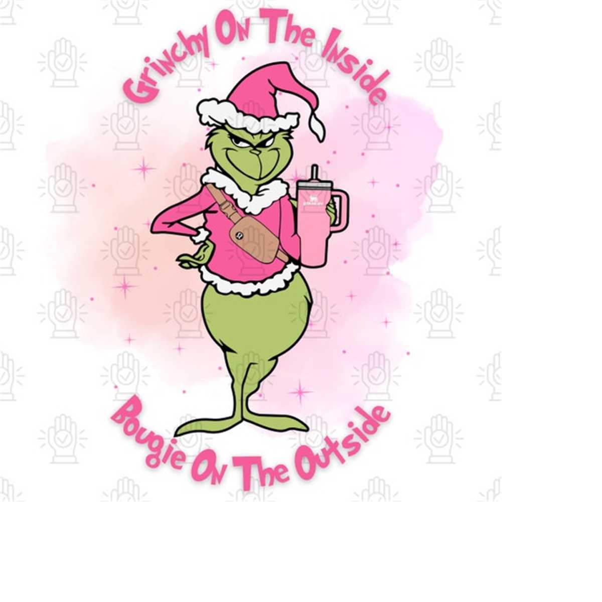 Pink Bougie Grinch Pink PNG svg Grinch Pink Bougie Preppy Ch | Inspire ...
