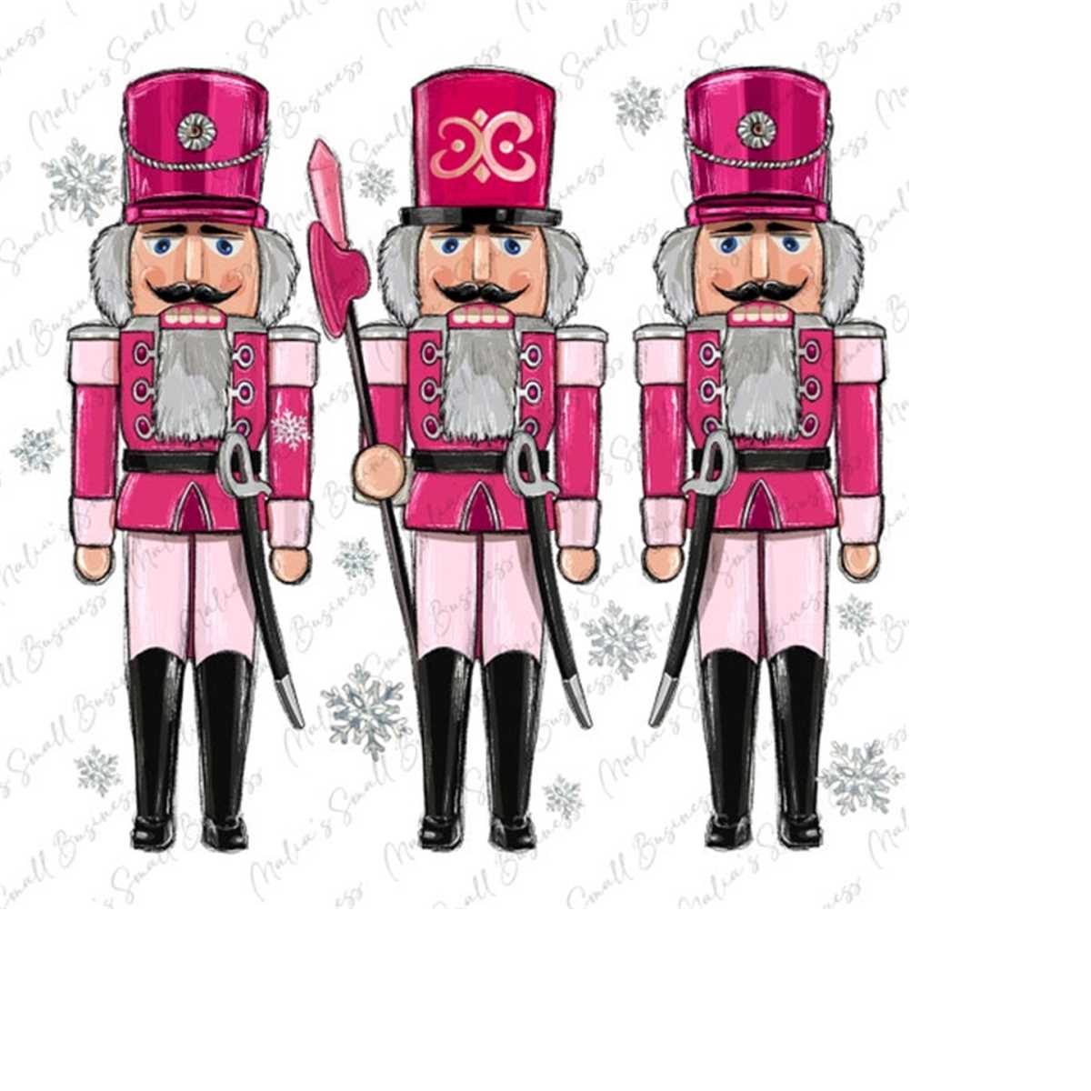 Pink nutcrackers png sublimation design download, Christmas | Inspire ...