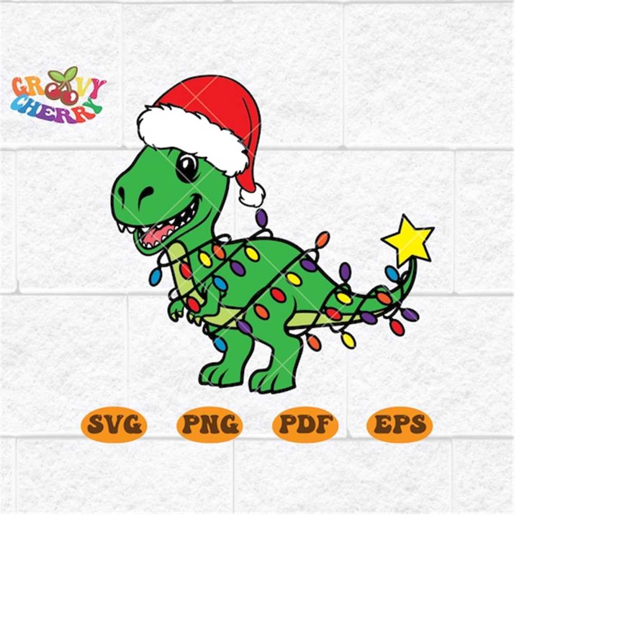 Tree Rex SVG, Tyrannosaurus svg, T-Rex Png, Dinosaur Christm - Inspire ...