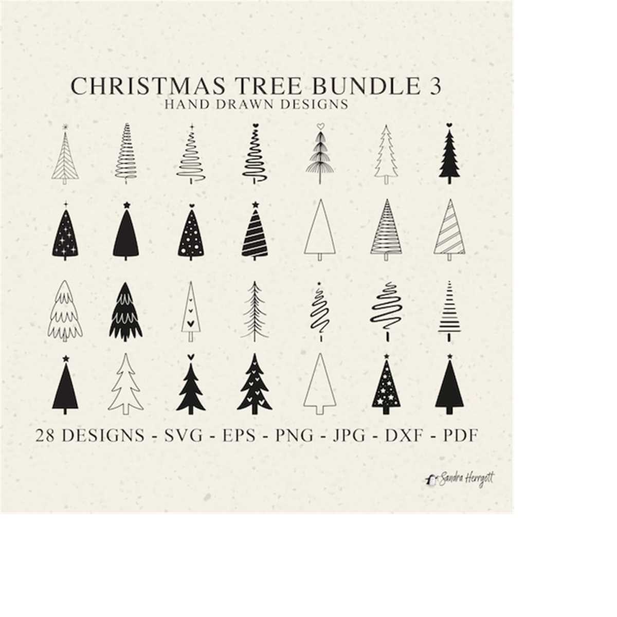 Christmas Tree Plotter Files Svg Dxf Png Jpg Pdf Star Cricut | Inspire ...
