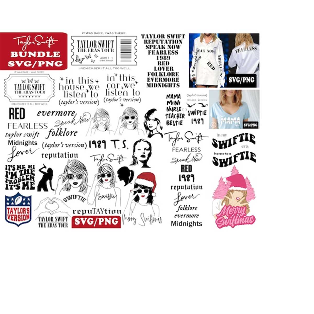 huge taylor swift svg bundle, swiftie svg, eras tour svg, sw | Inspire ...
