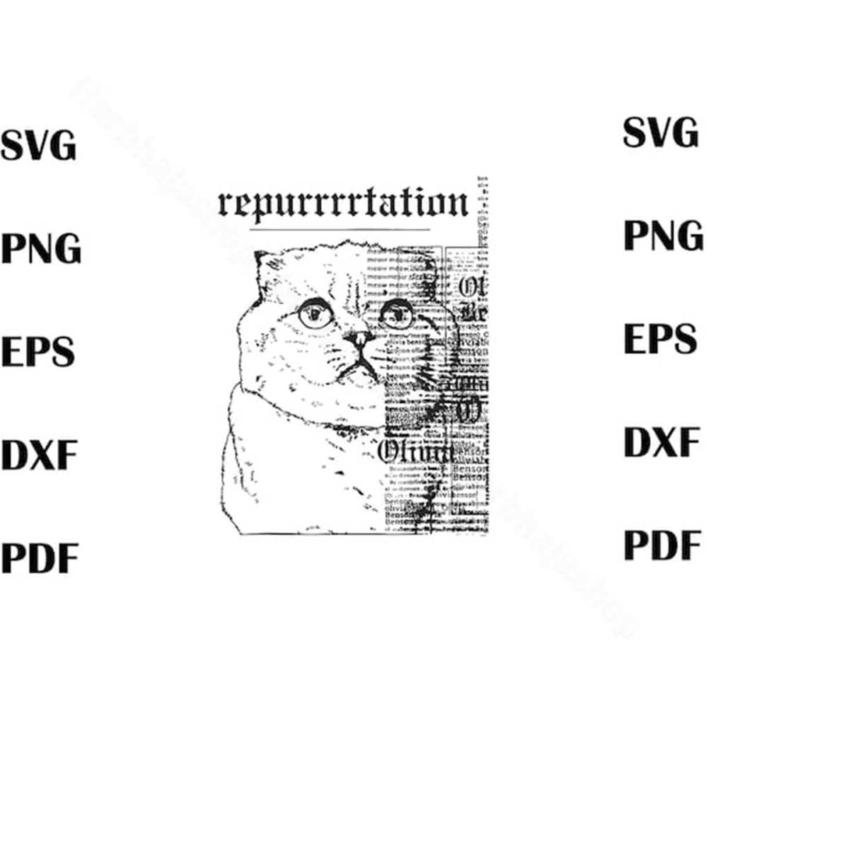 Reputation Cat Taylor Swift Eras Tour Best SVG Cutting Digit - Inspire ...