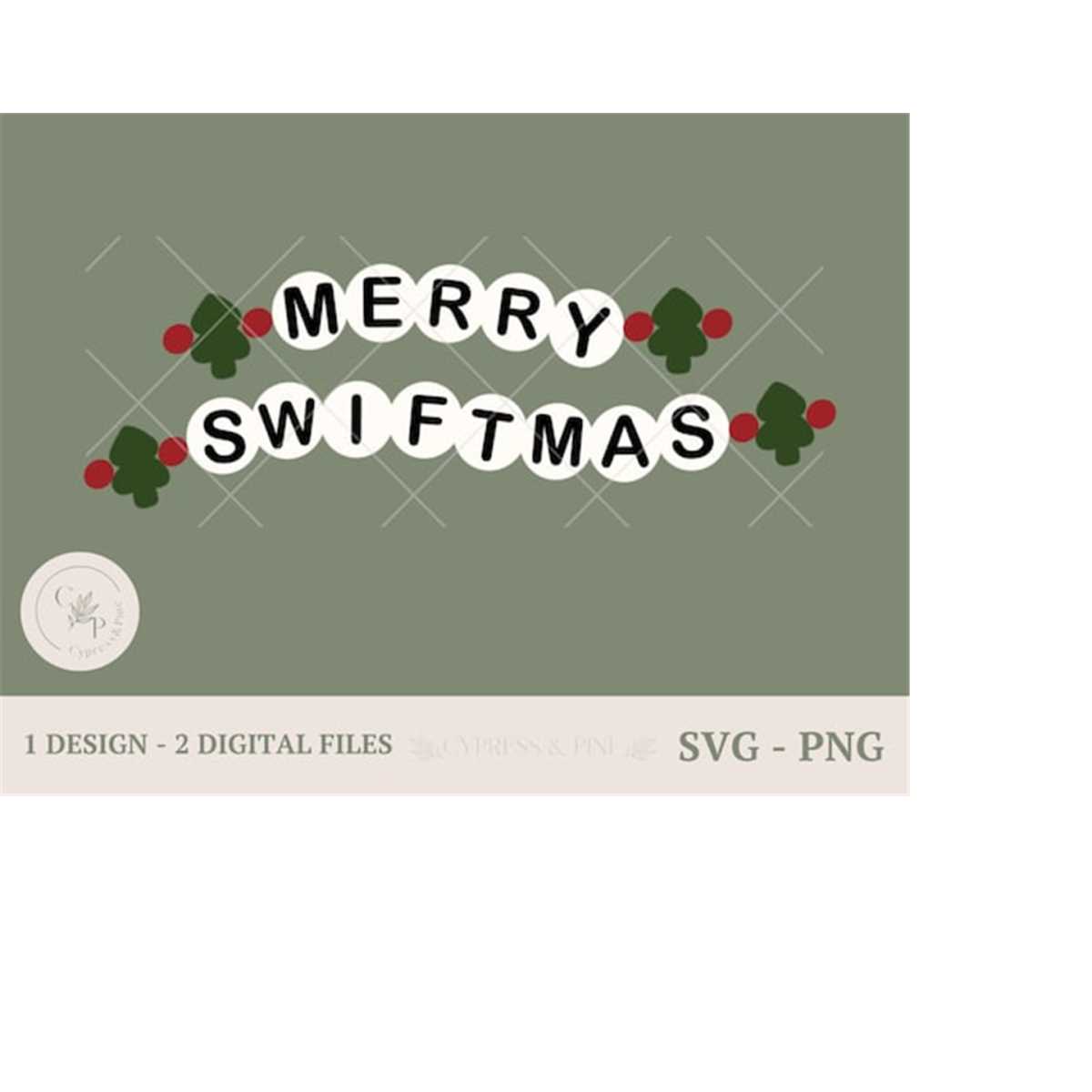 Merry Swiftmas Friendship Bracelet SVG PNG Files, Taylor Swi - Inspire ...