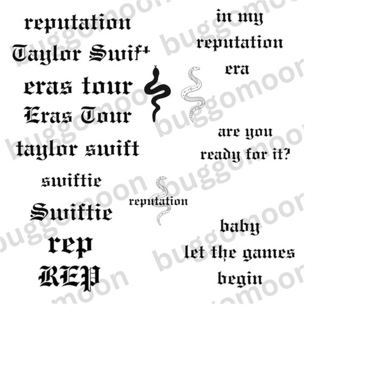 Taylor Swift - reputation era digital SVG files - Eras Tour - Inspire ...