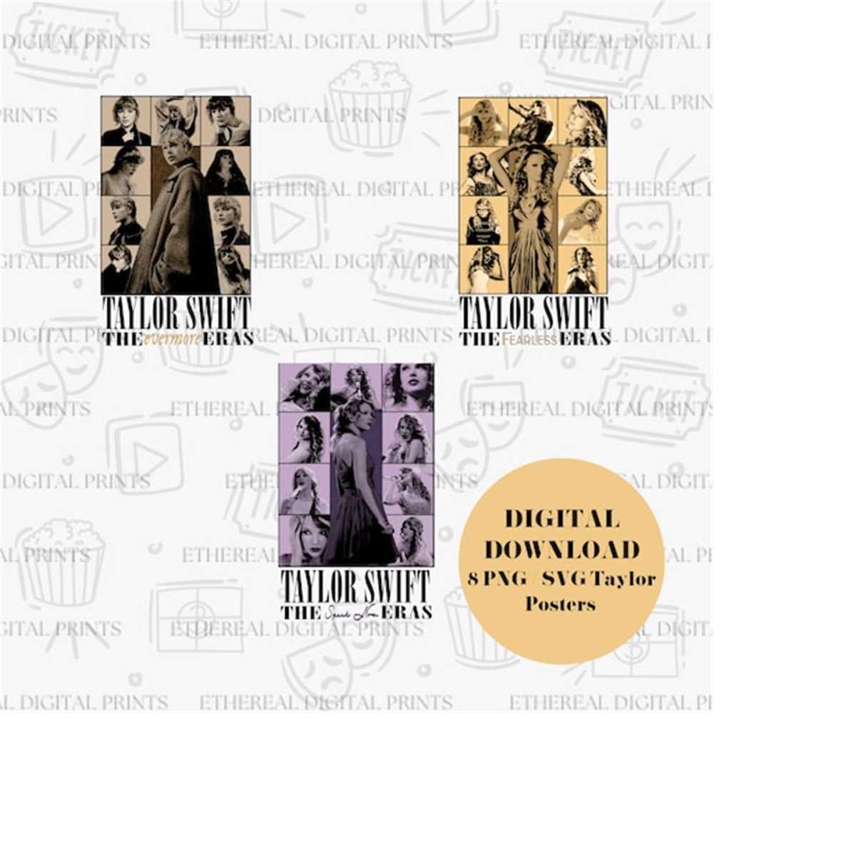Taylor Swift Across the Eras tour PNG and SVG, Taylor Swift - Inspire ...