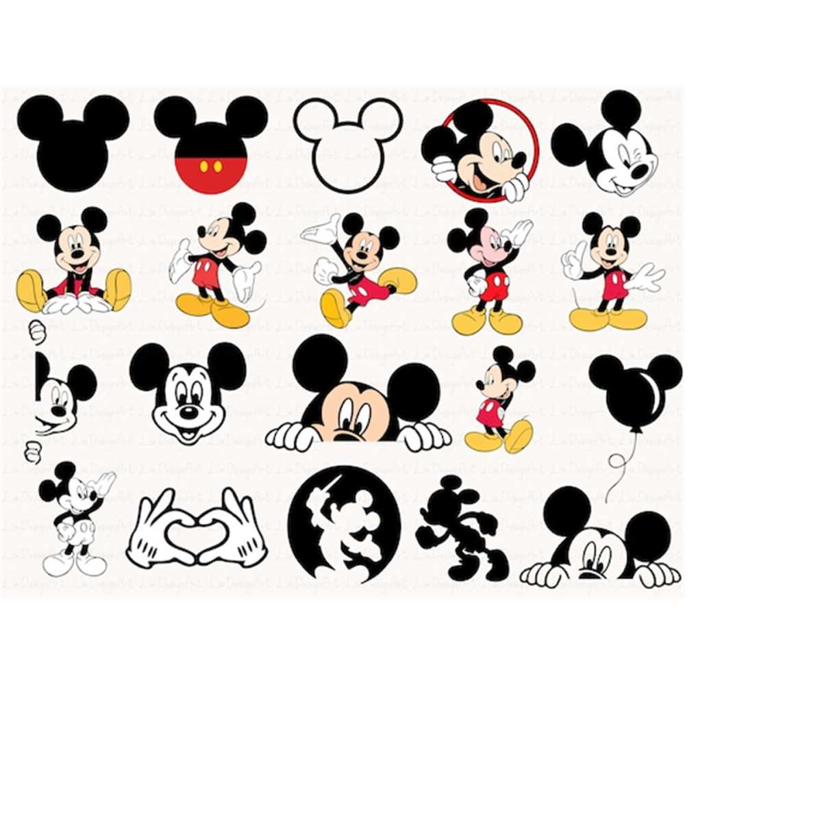 Mickey Mouse SVG Bundle Layered Head svg Birthday tshirt svg - Inspire ...