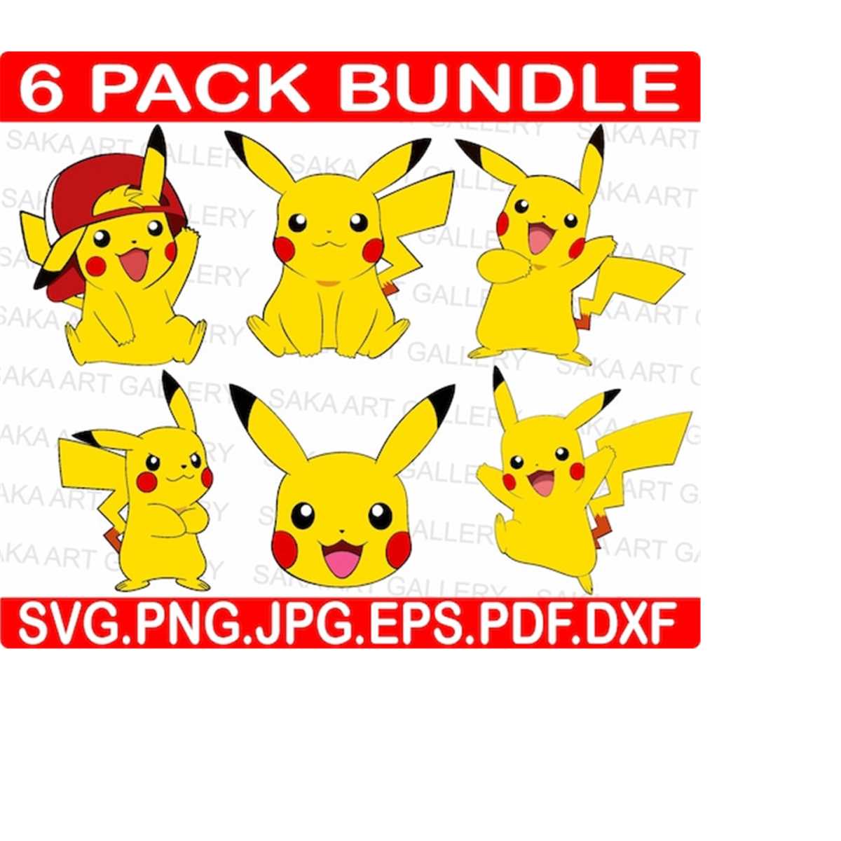 Pikachu SVG, Pokemon svg, High quality layered files, svg f - Inspire ...