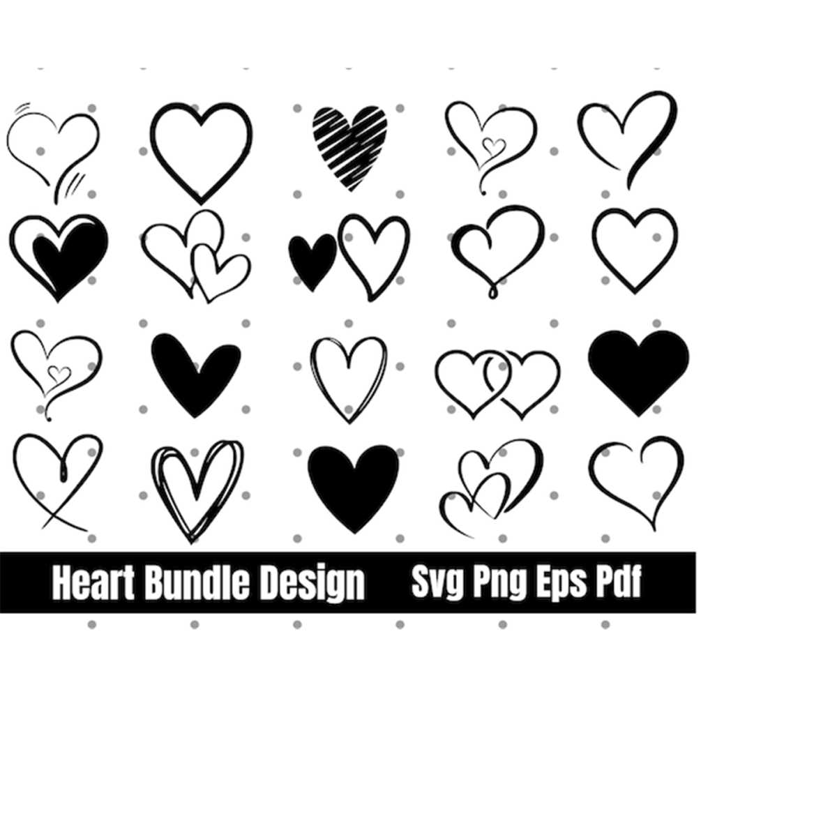 Heart SVG Bundle Valentines Day Svg Hearts svg Love Svg Hear | Inspire ...