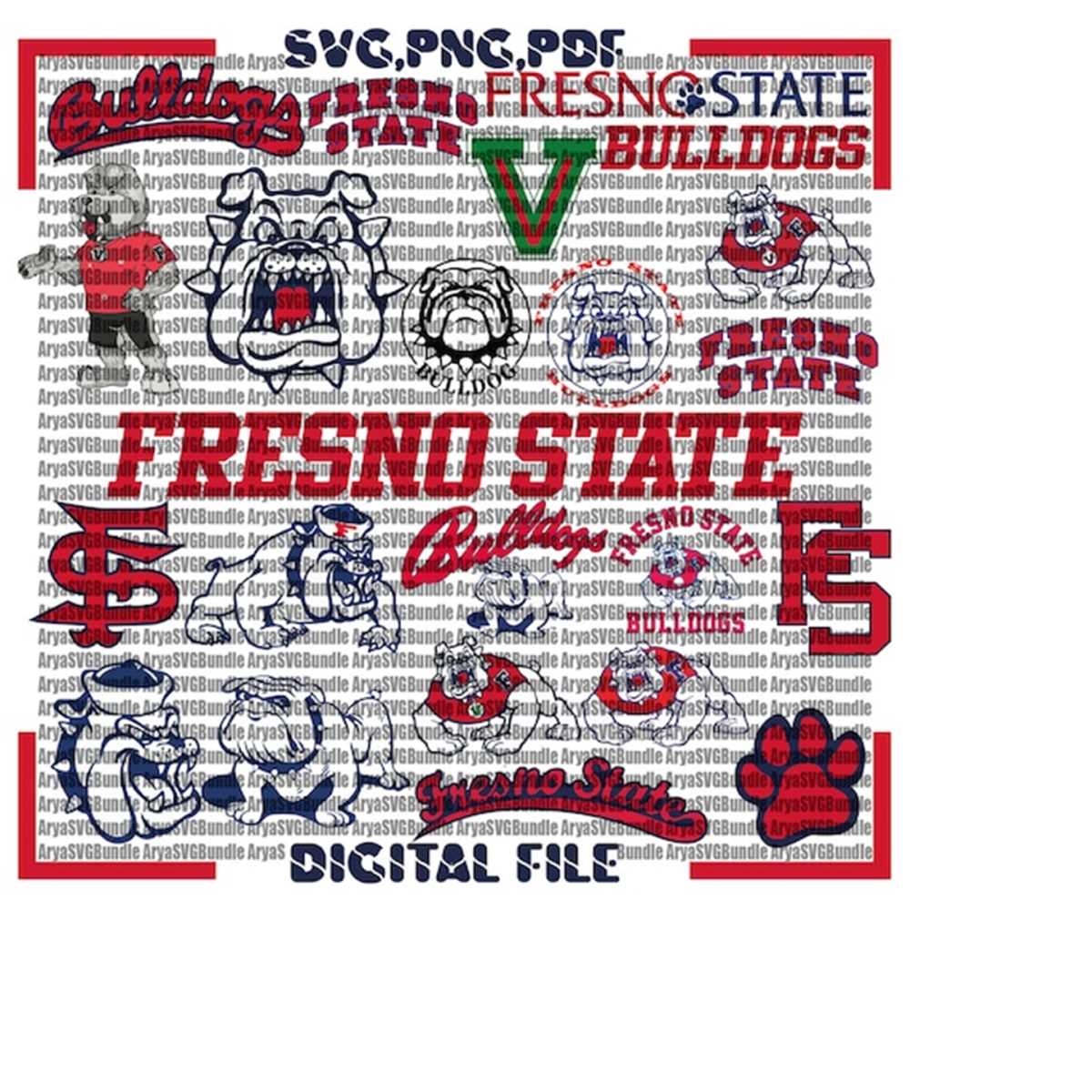 Fresno State University SVG, Bulldogs SVG, Athletics, Game D | Inspire ...