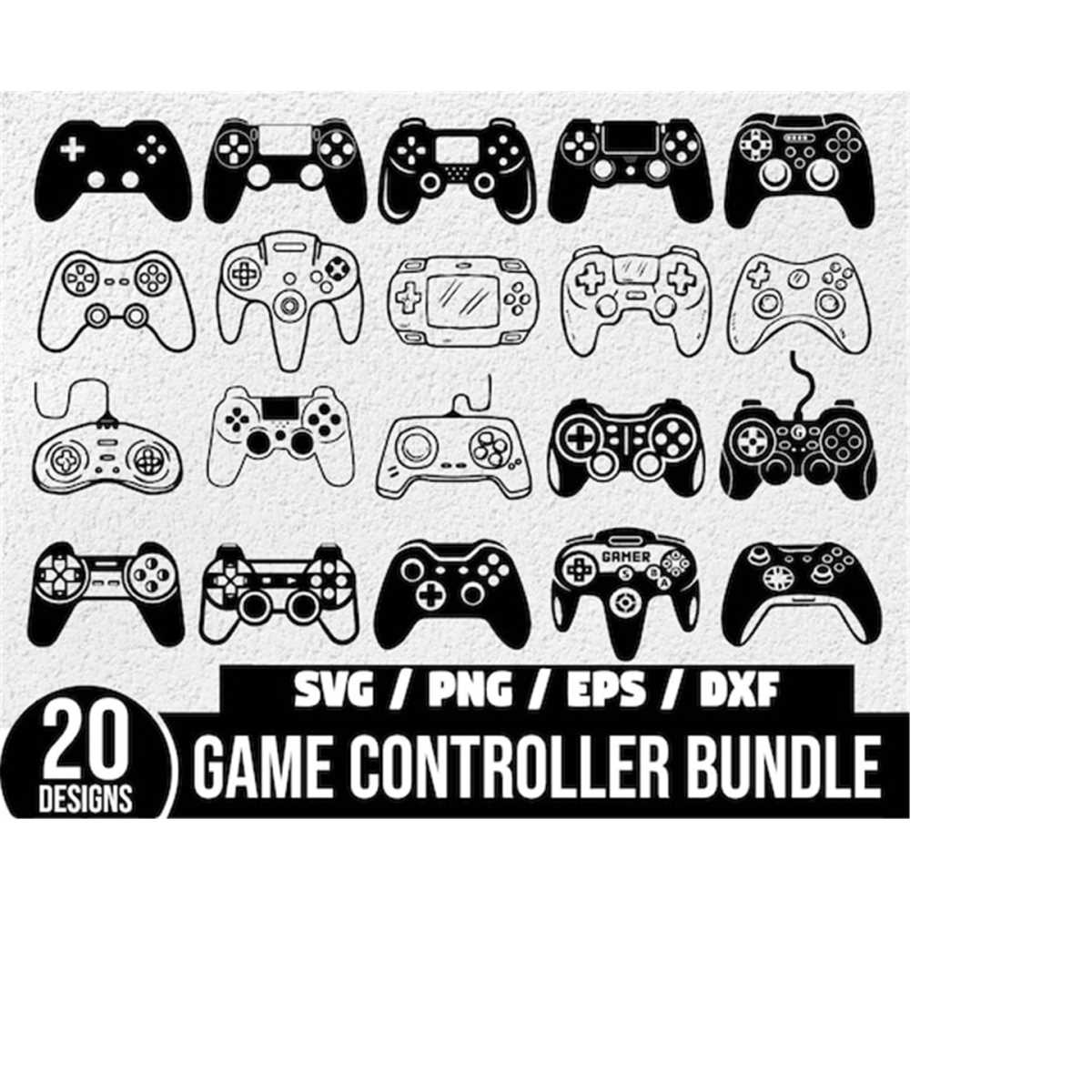 Game Controller Svg Bundle, Video Game Svg, Gaming Svg, Game | Inspire ...