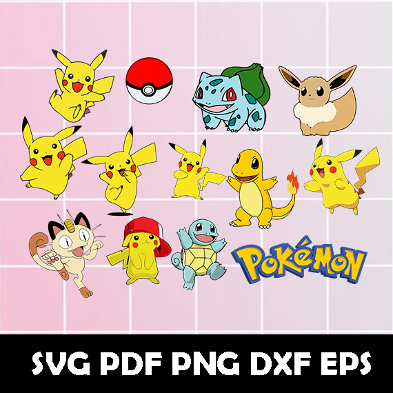 Pokemon Svg, Pokemon Png, Pokemon Eps, Pokemon Clipart, Poke - Inspire ...