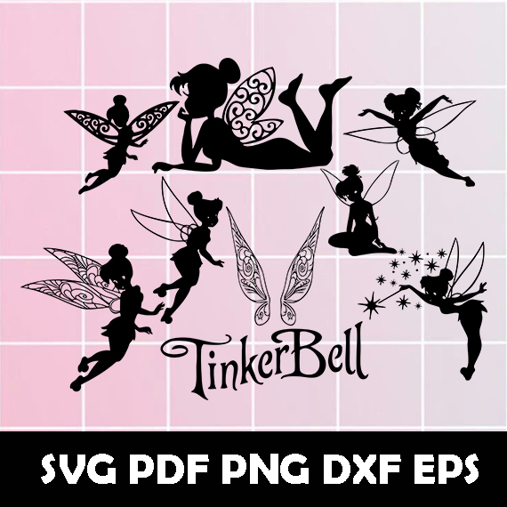 Tinkerbell Svg, Tinkerbell Svg File, Tinkerbell Clipart, Ti | Inspire ...