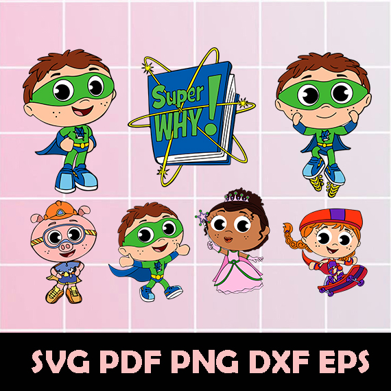 Super Why SVG, Super Why CLipart, Super Why Eps, Super Why D - Inspire ...